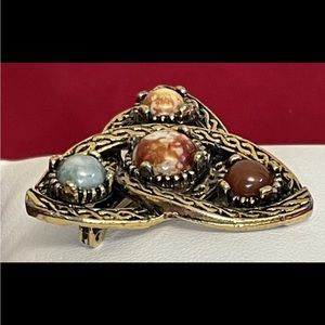 Jacobite | Jewelry | Vintage Jacobite Celtic Knot Gold Tone Brooch ...